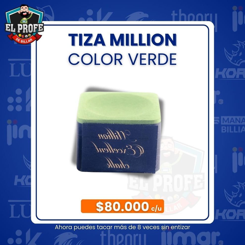 Tiza Million verde – La Tienda del Profe de Billar